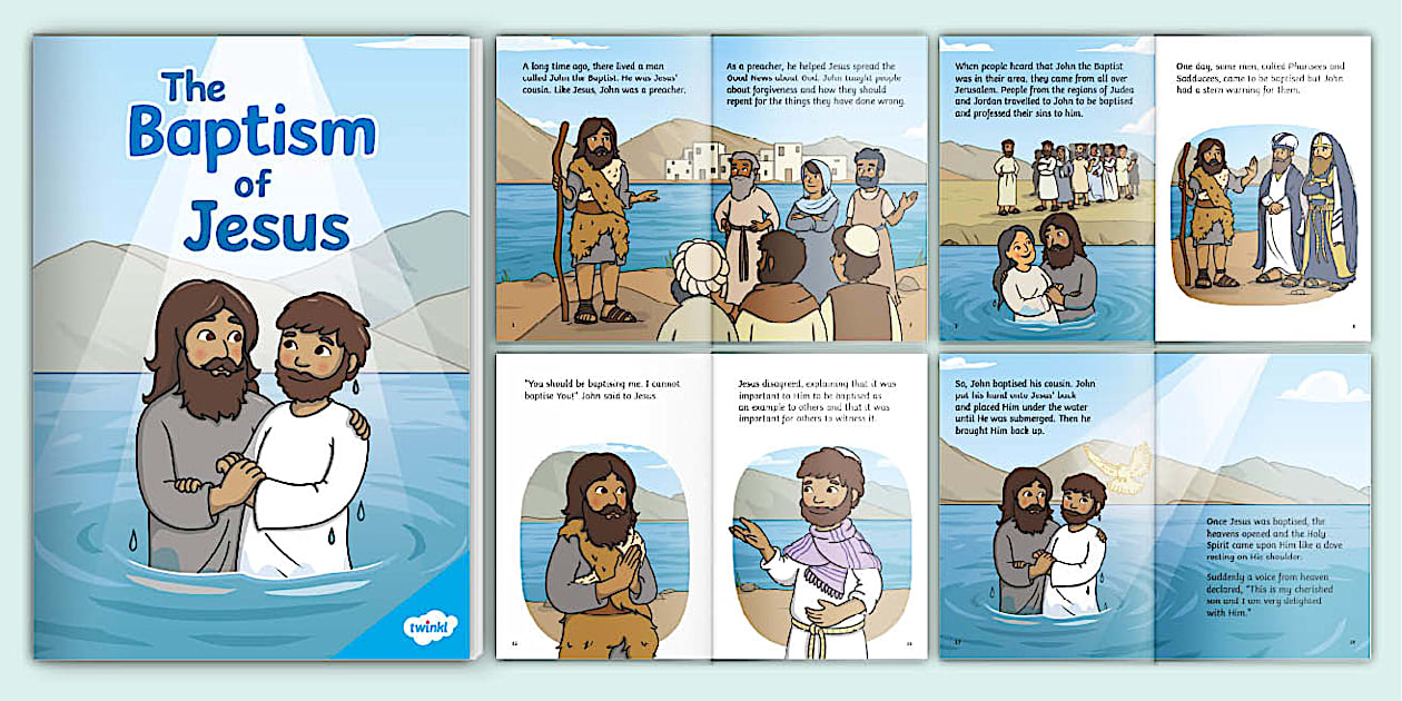 The Bible Story of the Baptism of Jesus eBook - Twinkl