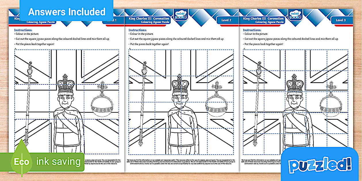 King Charles III Coronation Jigsaw Puzzle | Twinkl Puzzle