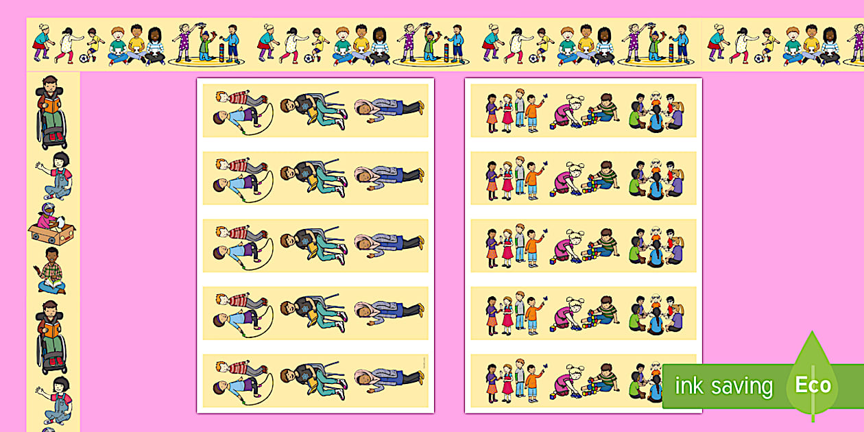 Children-Themed Display Borders (teacher made) - Twinkl