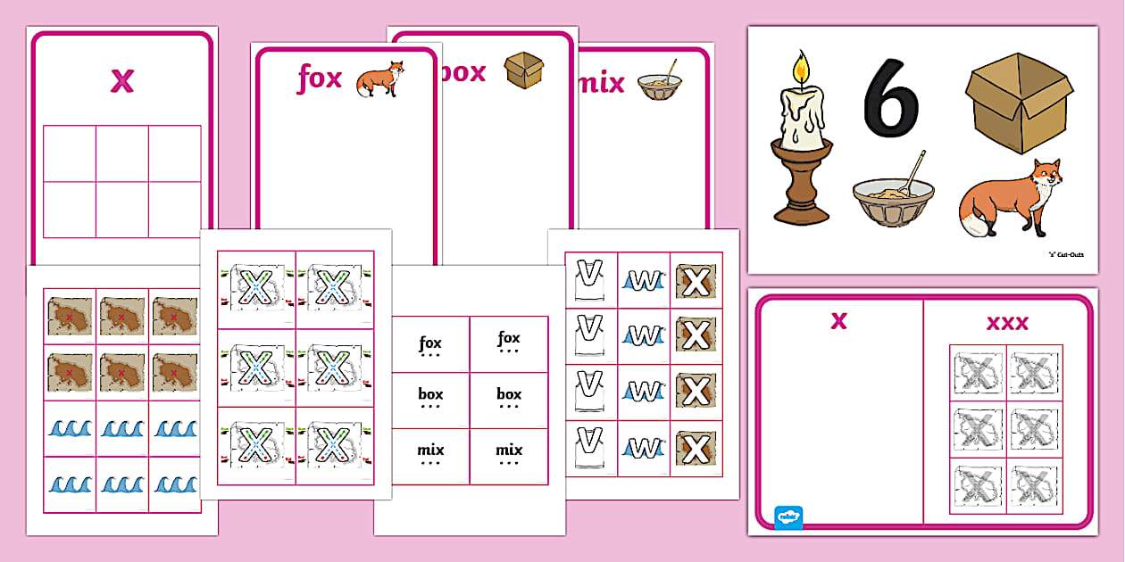 'x' - Level 3 Phonics SEND Workstation Pack (teacher made)