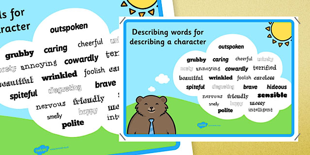 Adjectives To Describe a Character (teacher made) - Twinkl