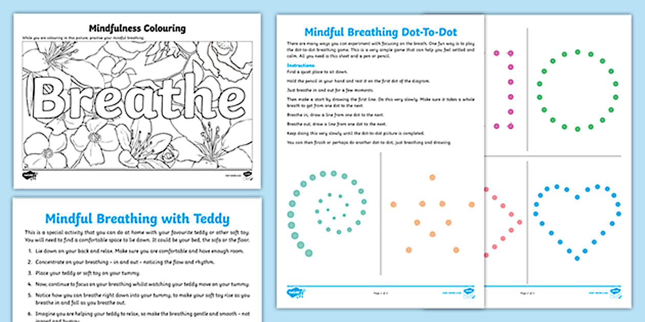 Mindfulness Breathing Activity Pack (teacher made) - Twinkl
