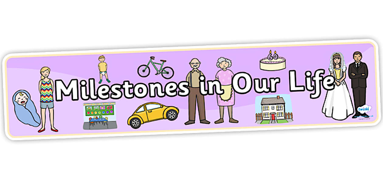 👉 Milestones In Our Life Display Banner (teacher made)