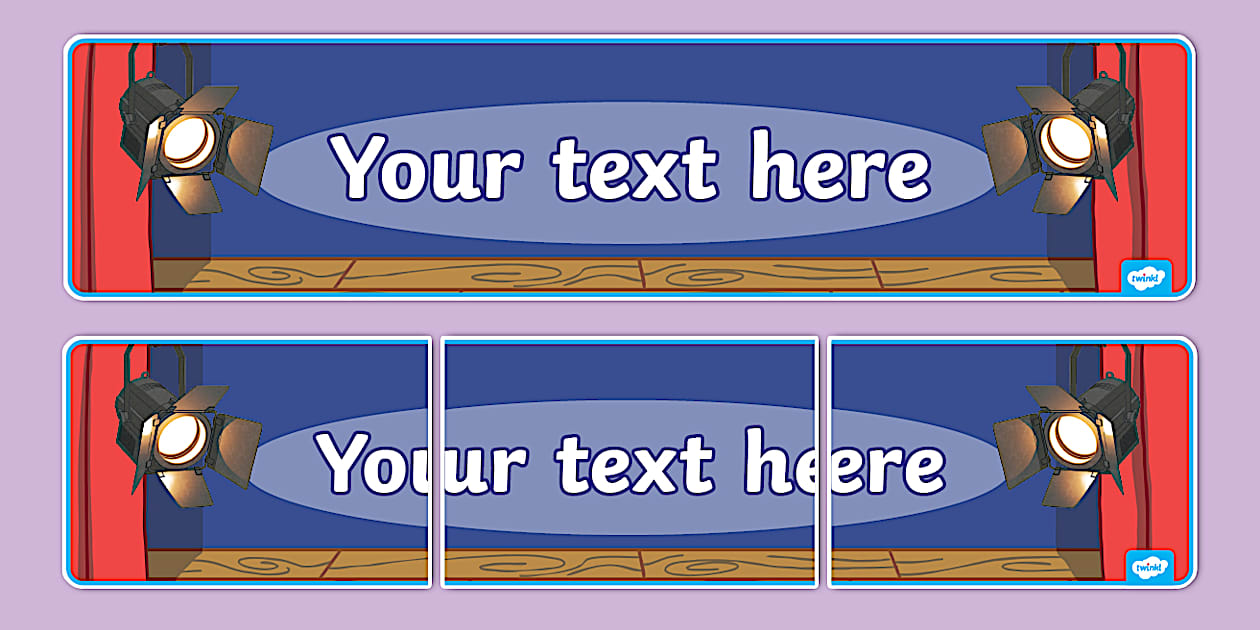 Editable Light-Themed Display Banner (Teacher-Made) - Twinkl