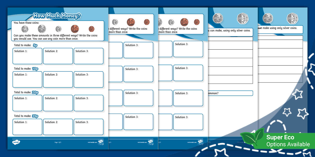 Money Making Amounts Activity (teacher made) - Twinkl