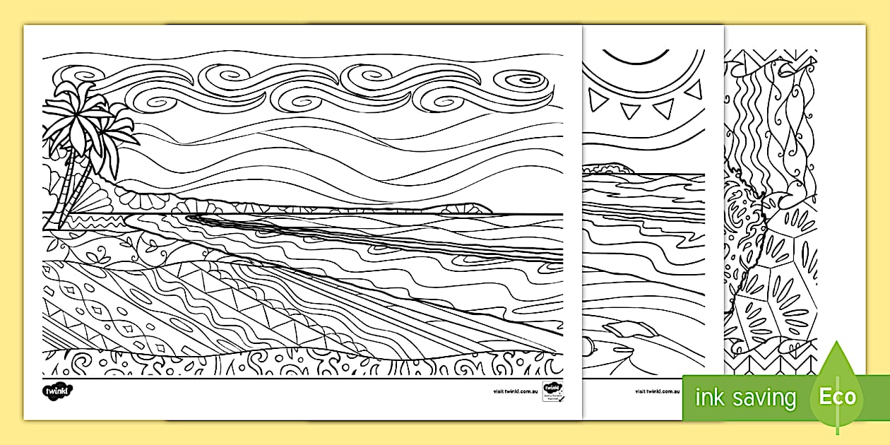 Keep Australia Beautiful Colouring In Pages (teacher made)