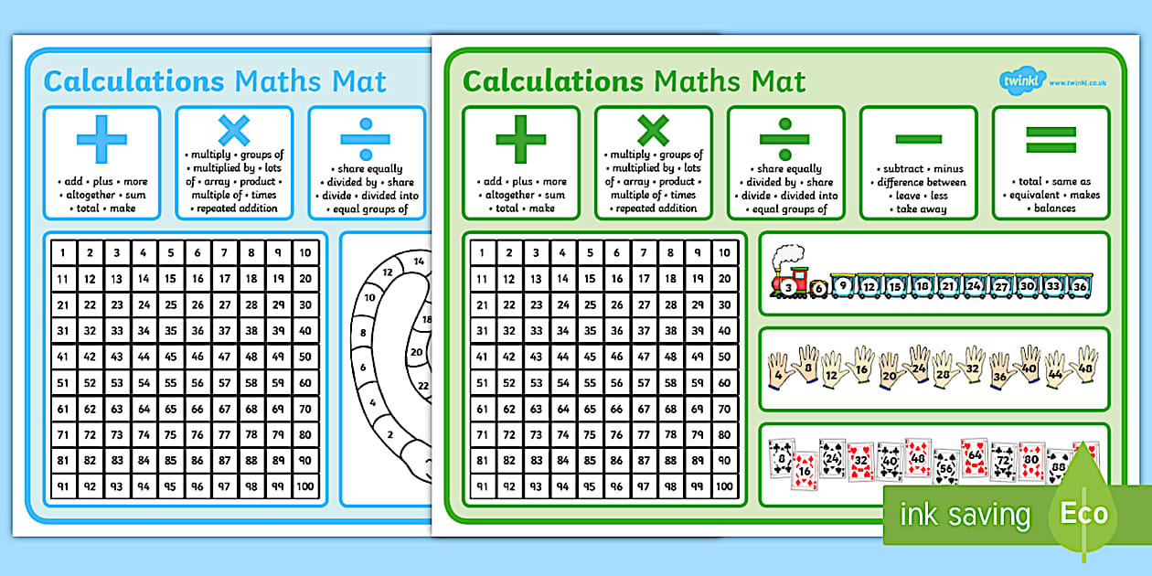 Year 3 Calculations Maths Activity Mats - Calculations Maths Mats