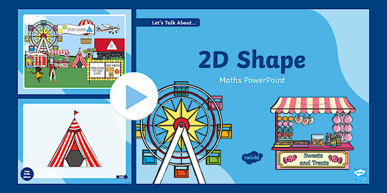 👉 Talk About 2D Shape Maths PowerPoint - Twinkl
