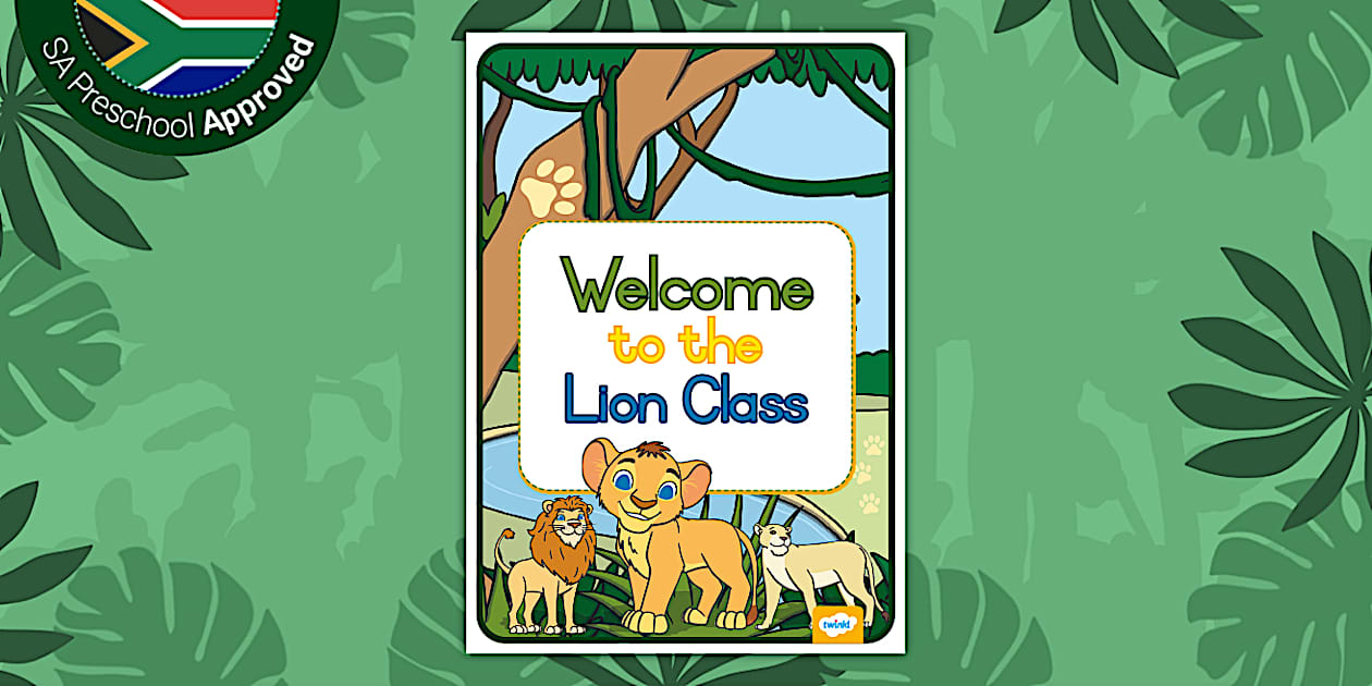 Lion-Themed Welcome Display Poster (teacher made) - Twinkl