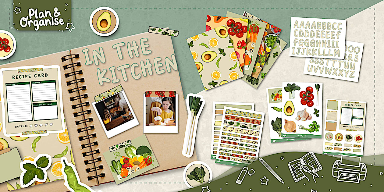 FREE! - In The Kitchen | Printable Scrapbooking Kit - Twinkl