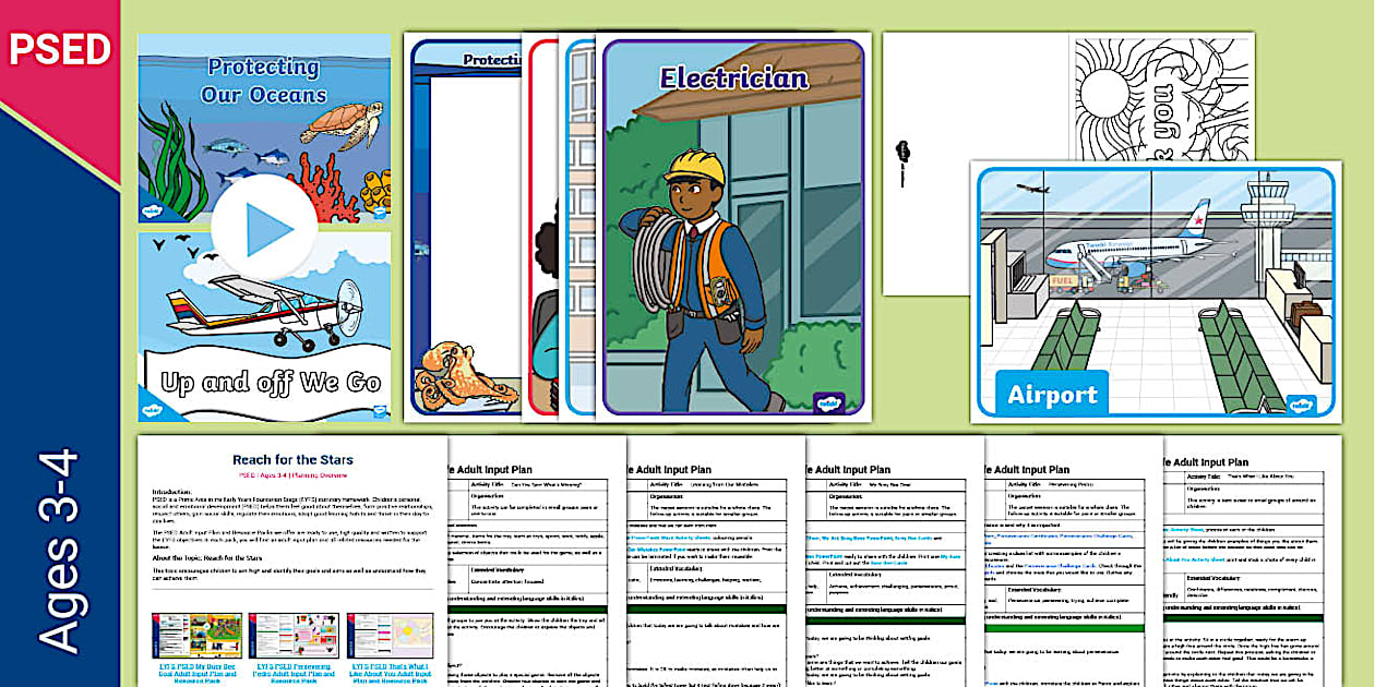 PSED Me and My World Unit Pack Age 3-4 (Teacher-Made)