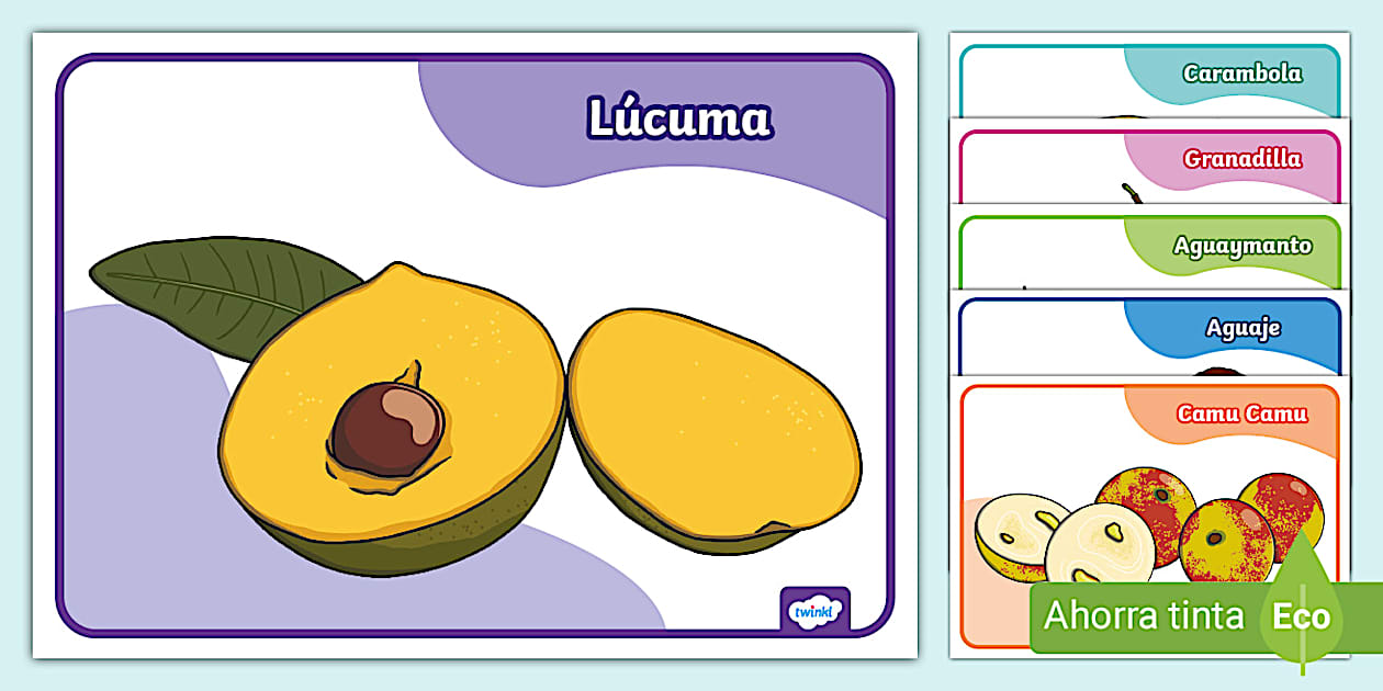 Afiches: Frutas de la selva (Perú) | Materiales Educativos