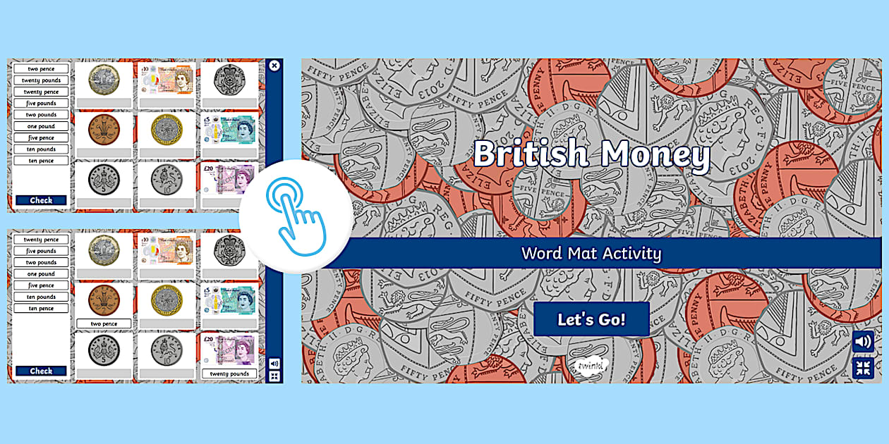 Interactive British Money Word Mat Activity | Twinkl Go!