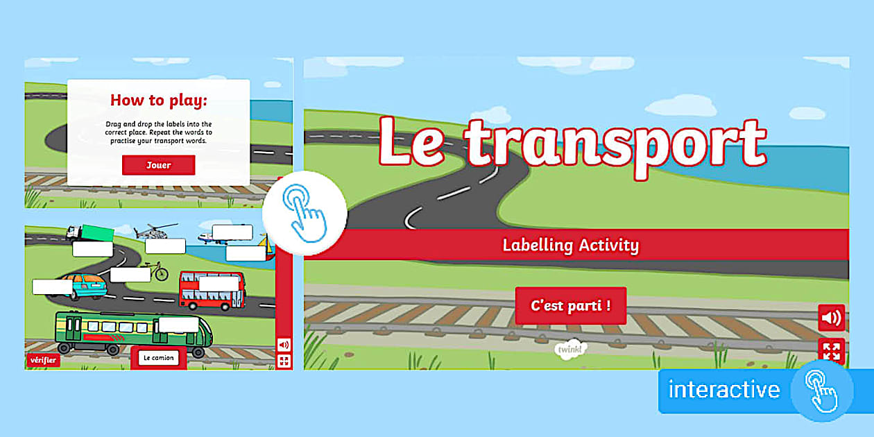 French: Transport Interactive Labelling Game