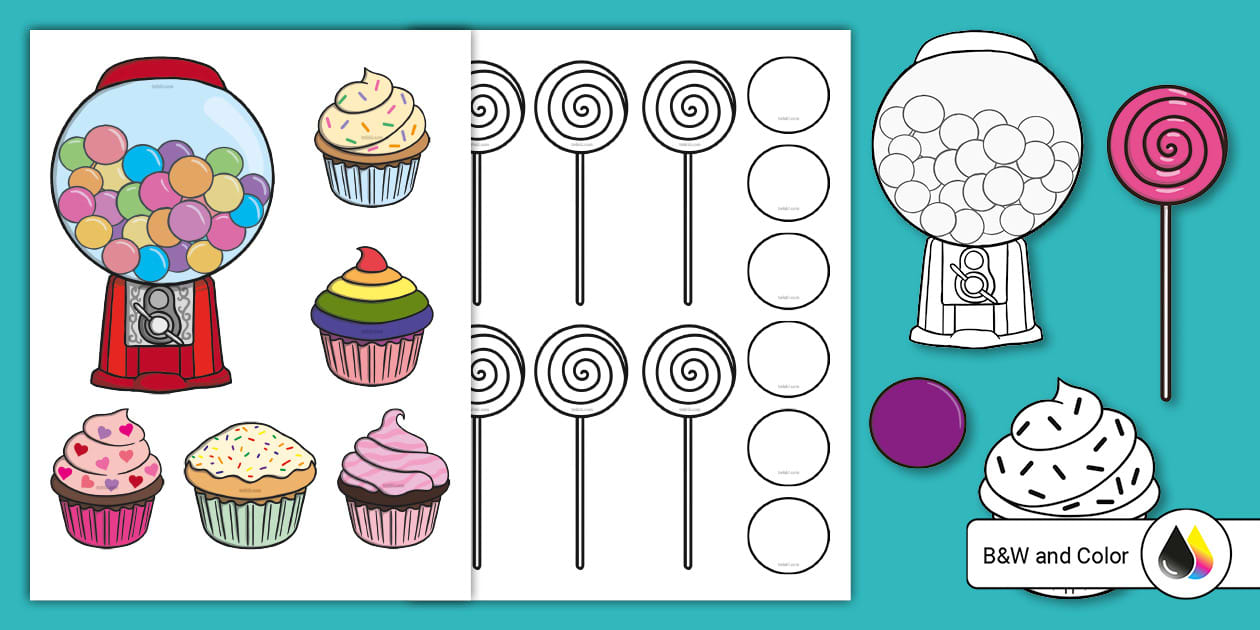 100 Days Sprinkled With Fun Bulletin Board Cutouts