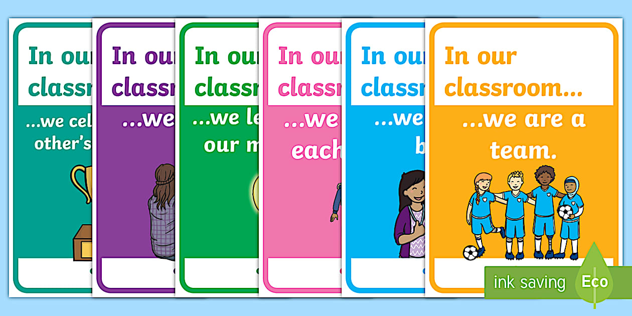 👉 In Our Classroom, We | Display Posters | F - 2 - Twinkl