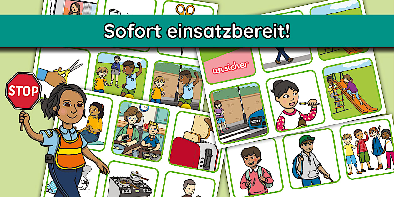 Sortierkarten: sicher vs. unsicher