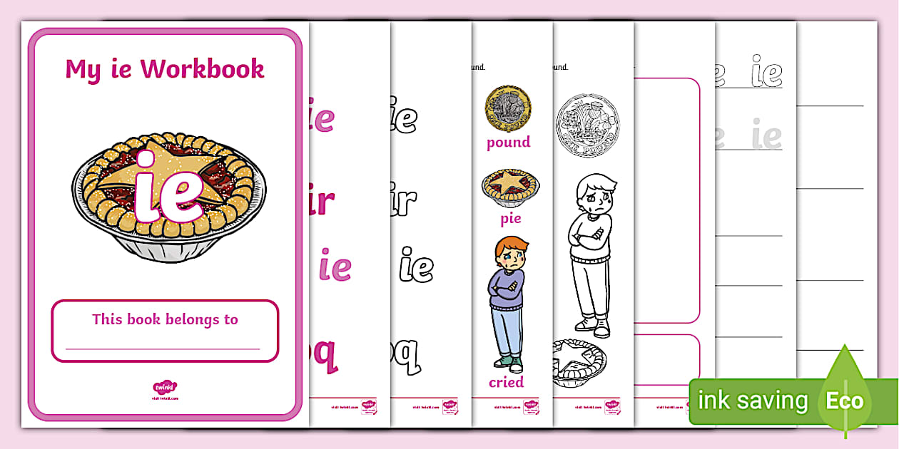 Phase 5 ie Grapheme Workbook - Twinkl