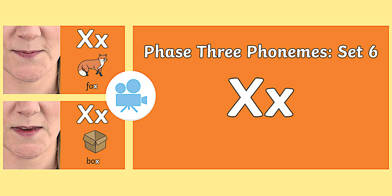 Phase 3 Phonemes : Set 6 'x' Video (Hecho por educadores)