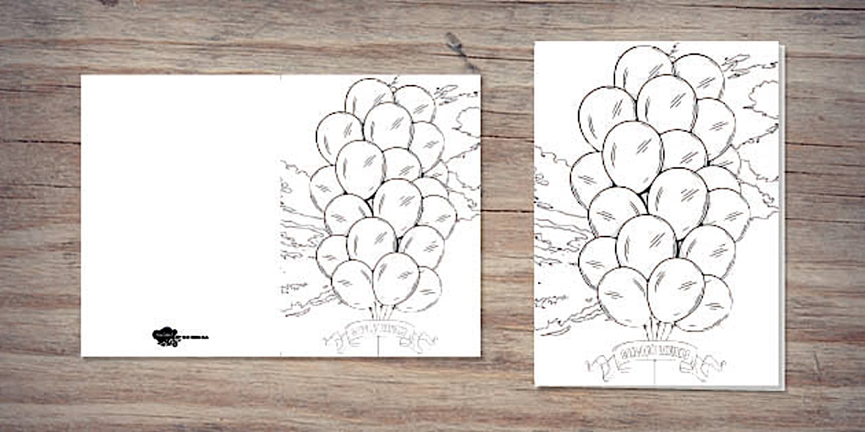 Congratulations Colouring Card | Twinkl Party (teacher made)