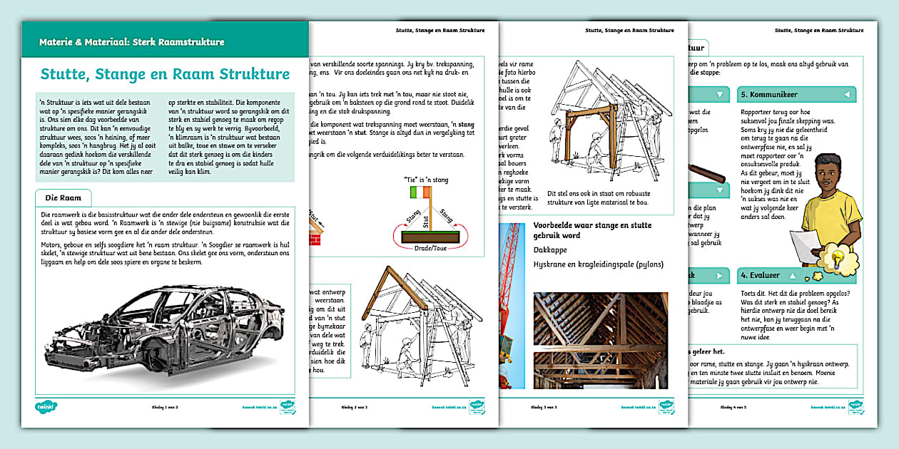 Stutte en Raam Strukture (Lehrer gemacht) - Twinkl