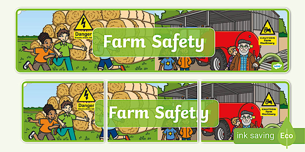 Farm Safety Banner (teacher made) - Twinkl
