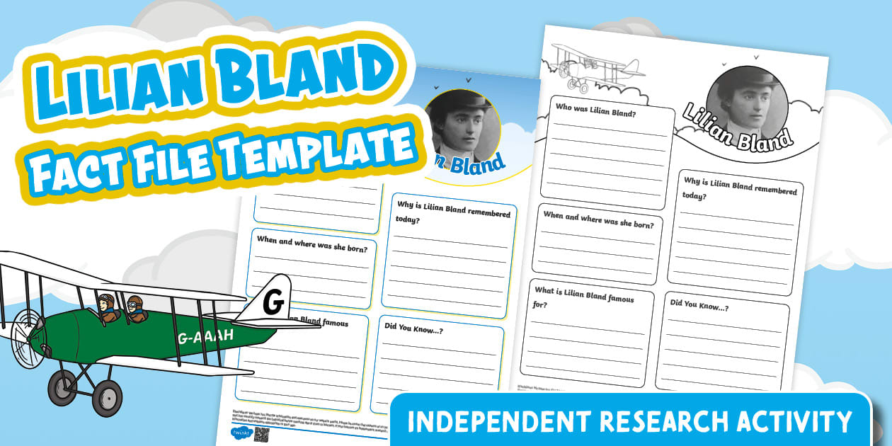 * NEW * Lilian Bland Fact File Template