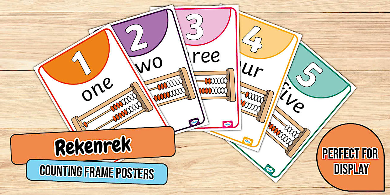 👉 Rekenrek Counting Frame Posters - Twinkl - KS1