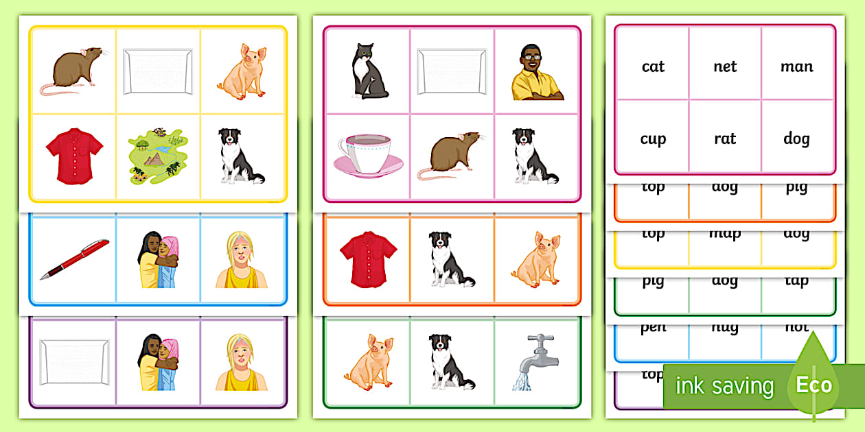 CVC Bingo (teacher made) - Twinkl