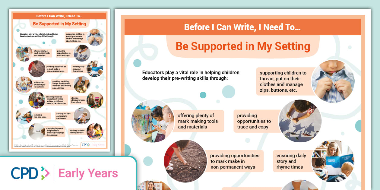 Before I Can Write, I Need To... | Educators Role | CPD