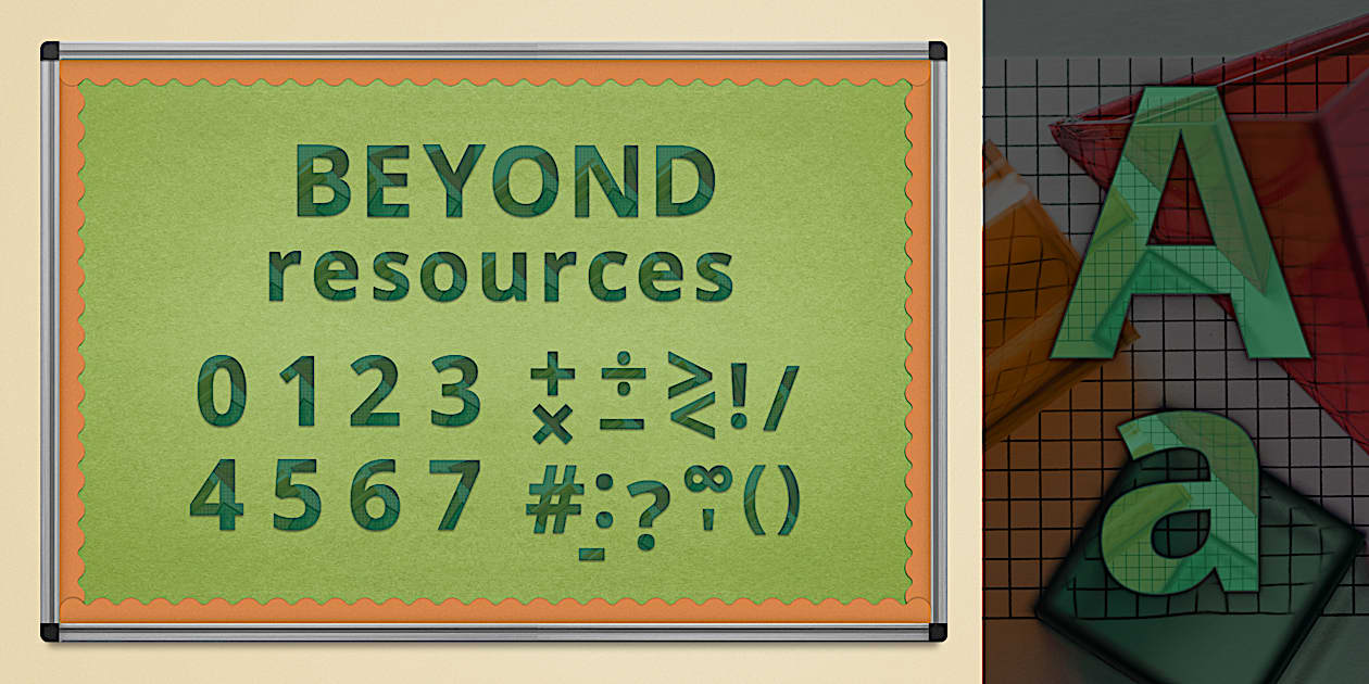 Beyond Maths Display Lettering (teacher made) - Twinkl