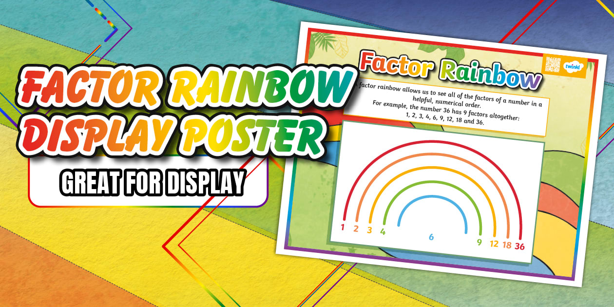 Factor Rainbow Display Poster | Twinkl Canada