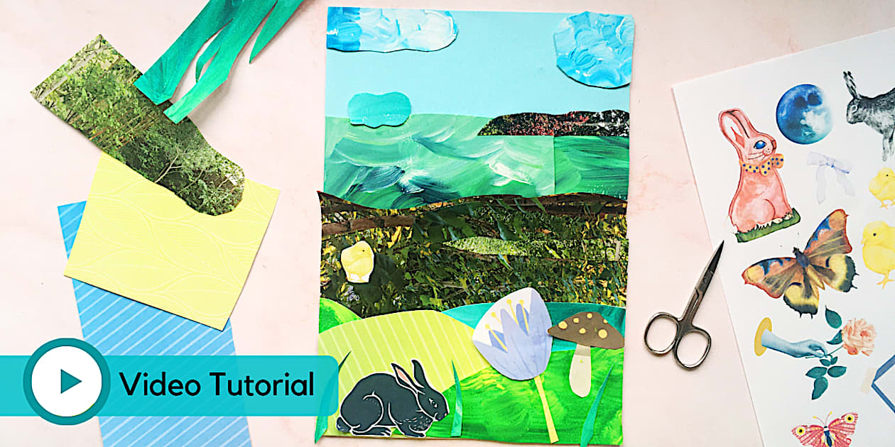 Using Collage To Create DIY Wall Art | Collage Art Activity