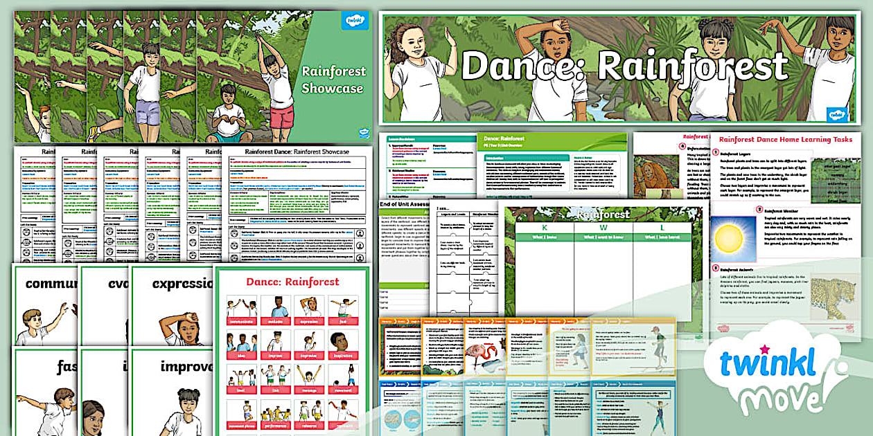 Rainforest Dance Scheme of Work I KS2 Dance I Twinkl Move PE