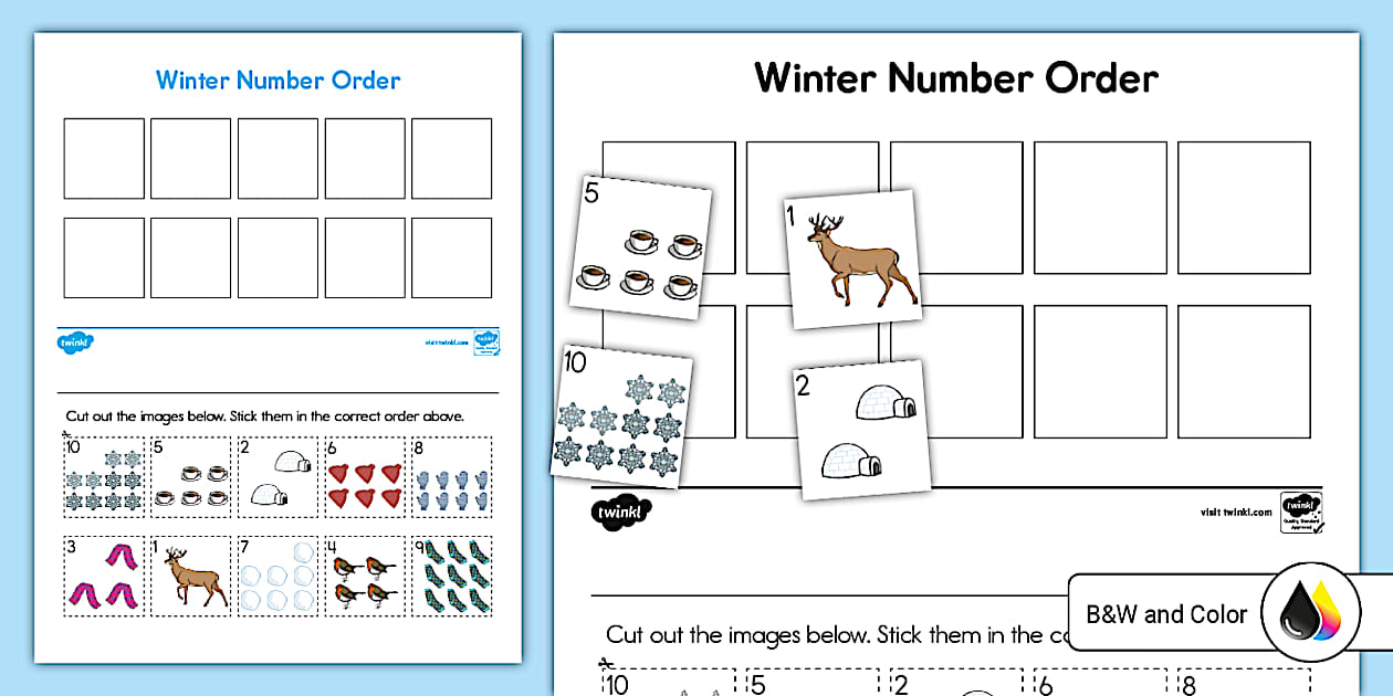 Winter Cut and Paste | Resource | Twinkl USA - Twinkl