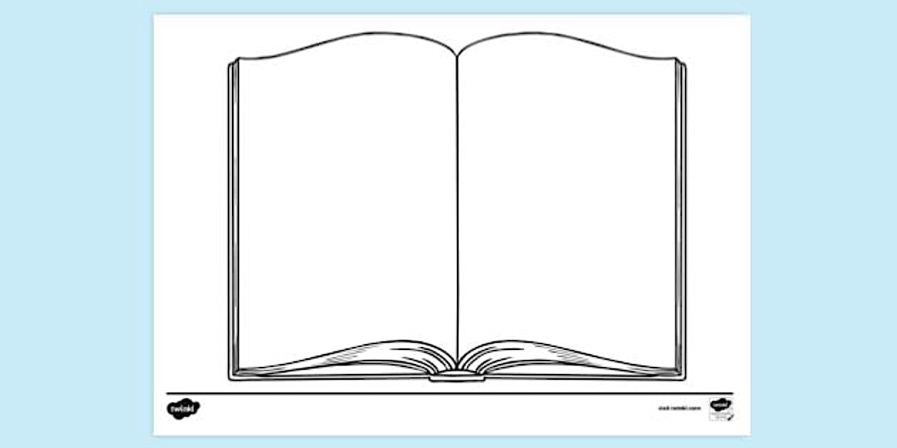Book Colouring Sheet | Colouring Pages | Primary | Twinkl