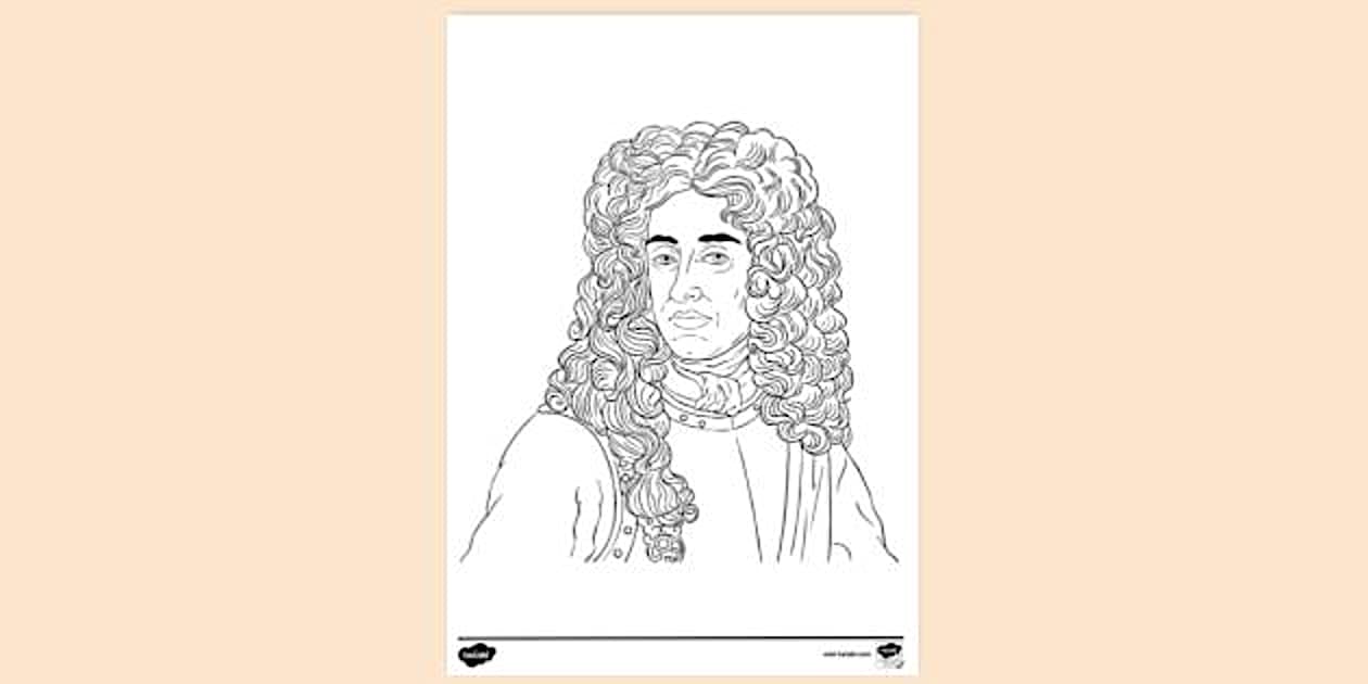 James II Portrait Colouring Sheet | Colouring Sheets