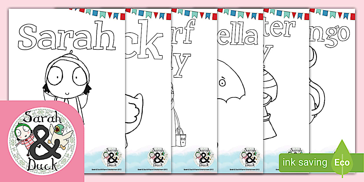 FREE! - Sarah and Duck: Colouring Pages (teacher made)