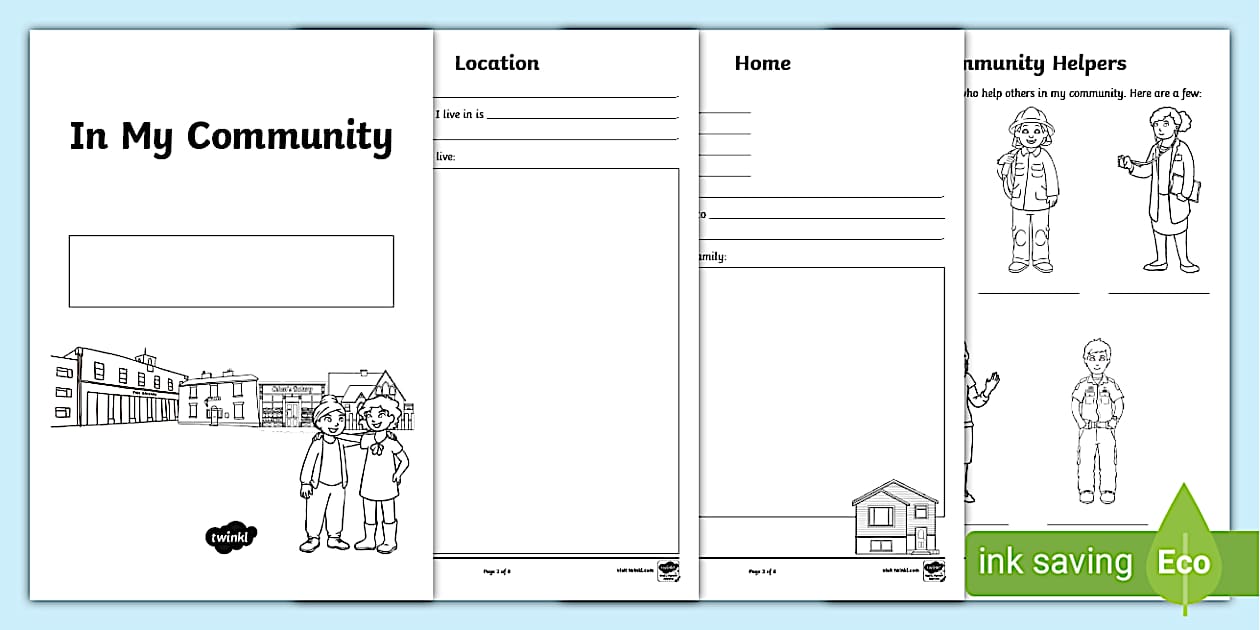 In My Community Activity Booklet Resource Pack - Twinkl