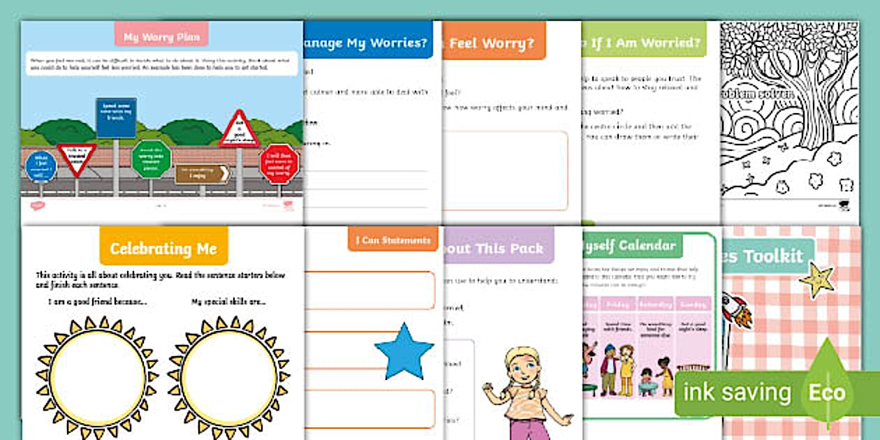 My Worries Toolkit KS1 (teacher made) - Twinkl