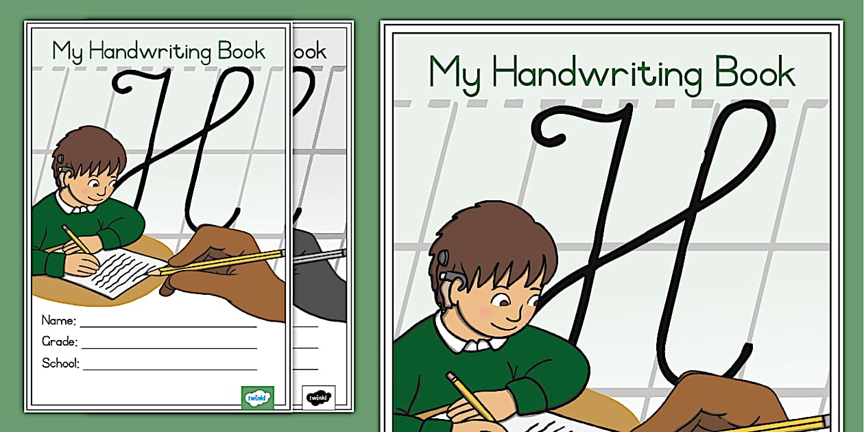 Handwriting Book Cover - Twinkl Book Cover (teacher made)