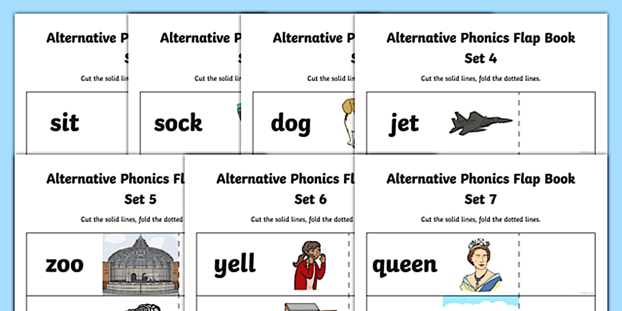 Alternative Phonics Flap Books (teacher made) - Twinkl