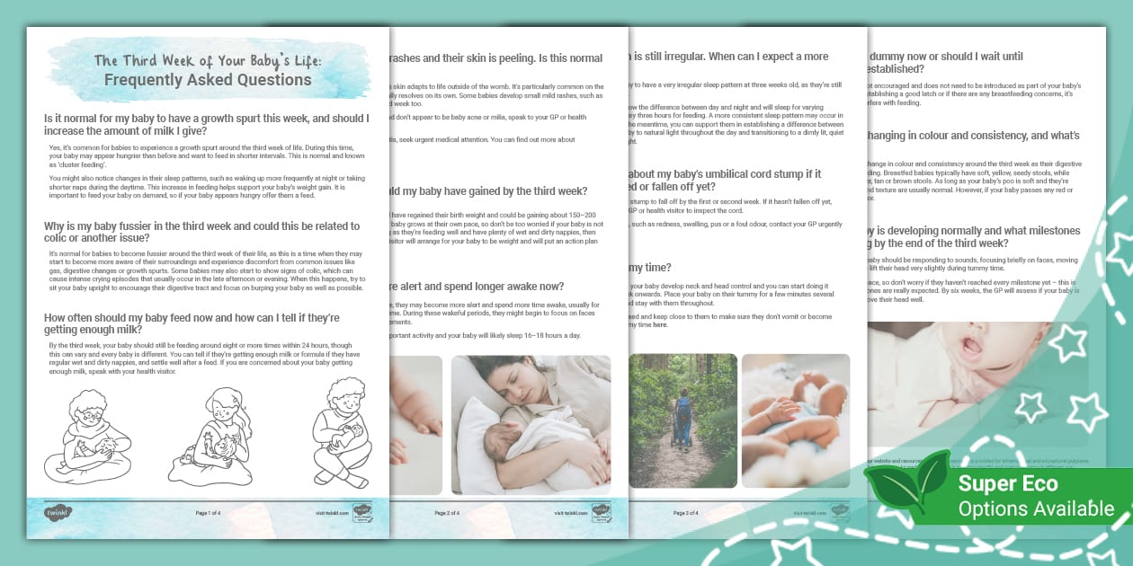 FREE! - The Third Week of My Baby’s Life: Frequently Asked Questions