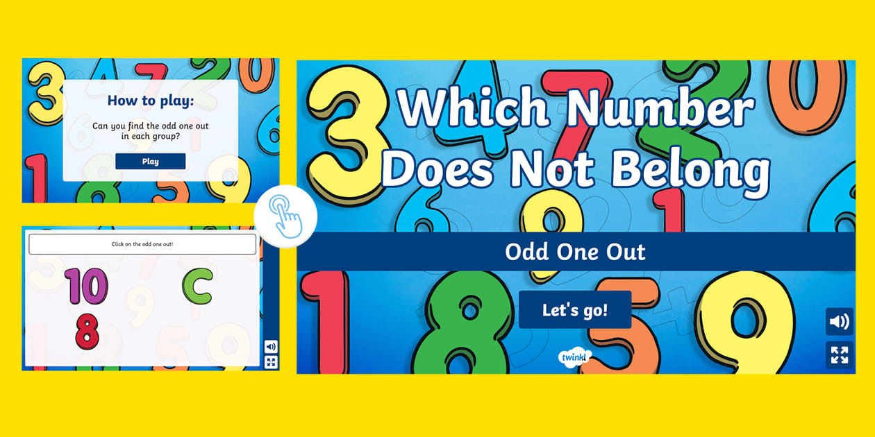 Which One Doesn't Belong Numbers Game | Math | Twinkl USA