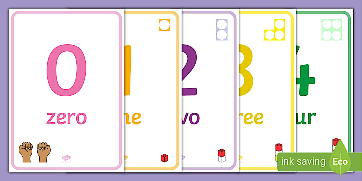 0 to 10 Number Display Posters (teacher made) - Twinkl