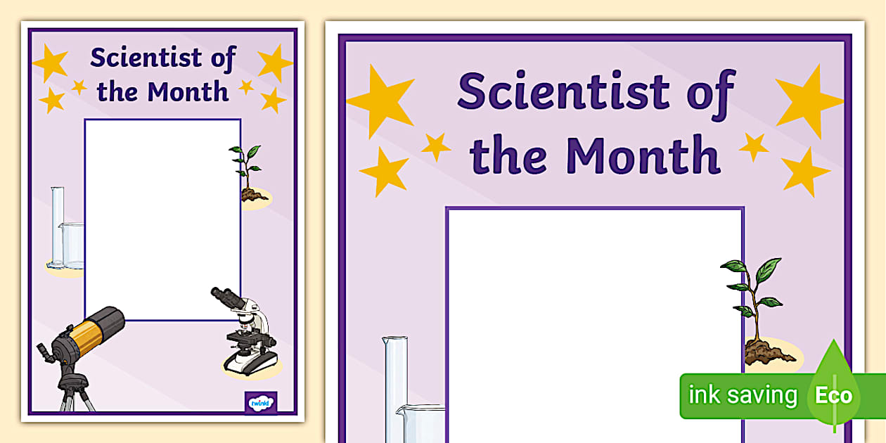 Scientist of the Month Display Poster, Scientist, Science