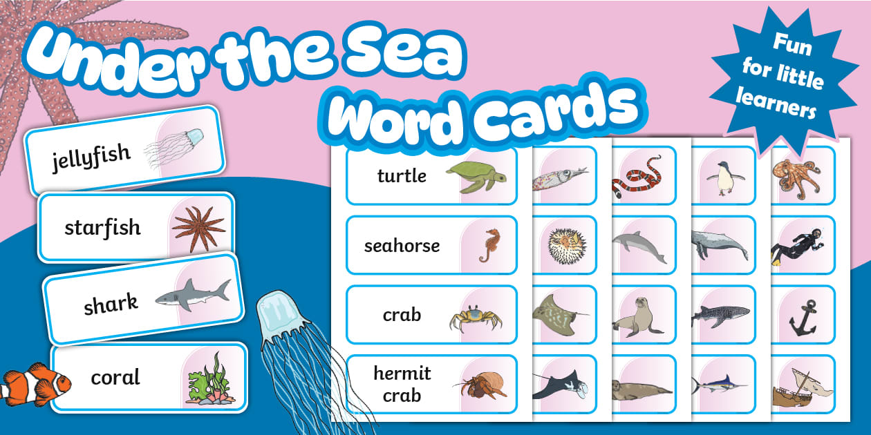 Under the Sea Word Cards