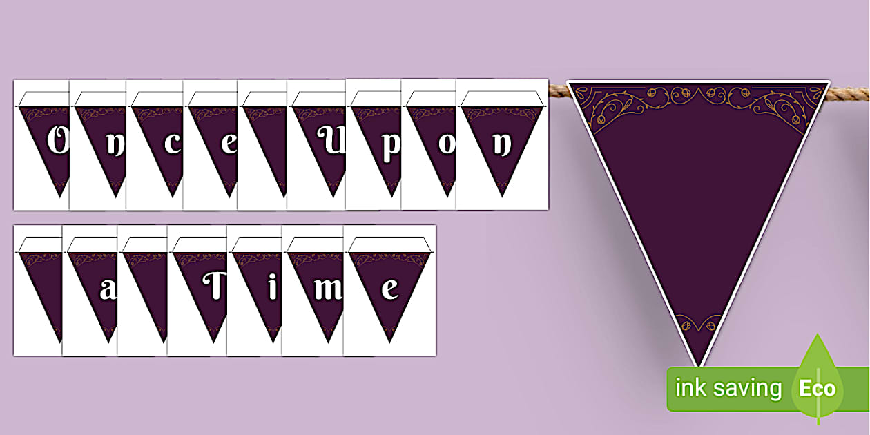 Once Upon a Time Display Bunting - Twinkl - KS1 - Twinkl