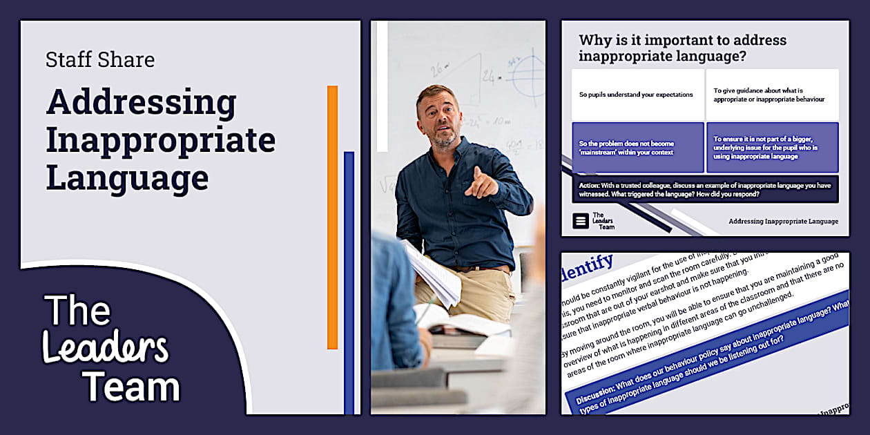 Behaviour Management Staff Share: Inappropriate Language