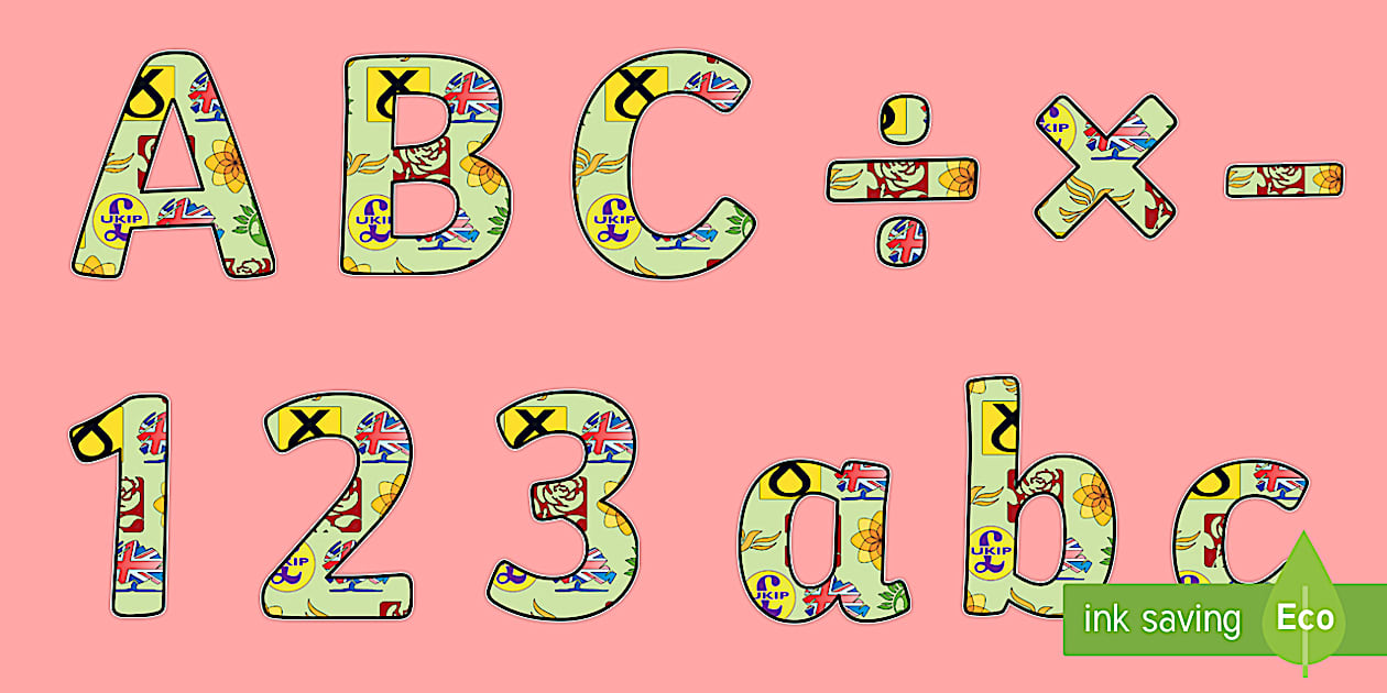 General Election Display Lettering (Teacher-Made) - Twinkl